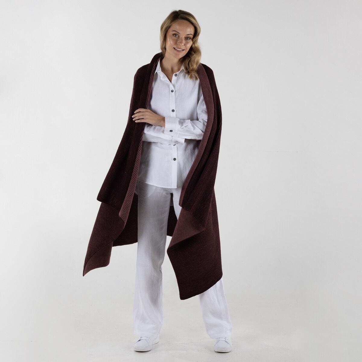 Cove Pink Cashmere Blanket Throw | The Travelwrap Company