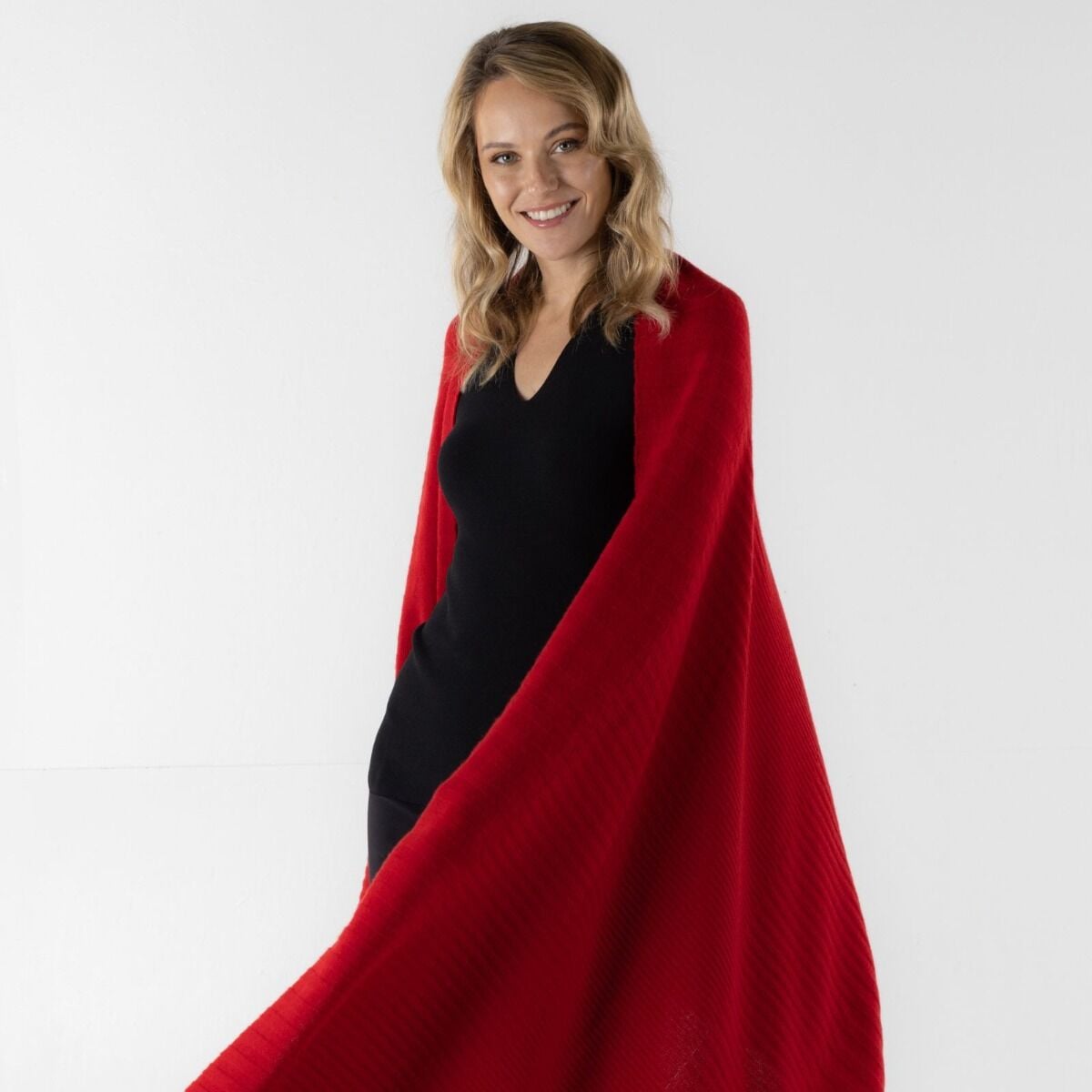 Ruby Red Cashmere Wrap Shawl | The Travelwrap Company