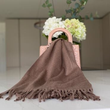 Bear Brown Woven Cashmere Stole | The Travelwrap Company